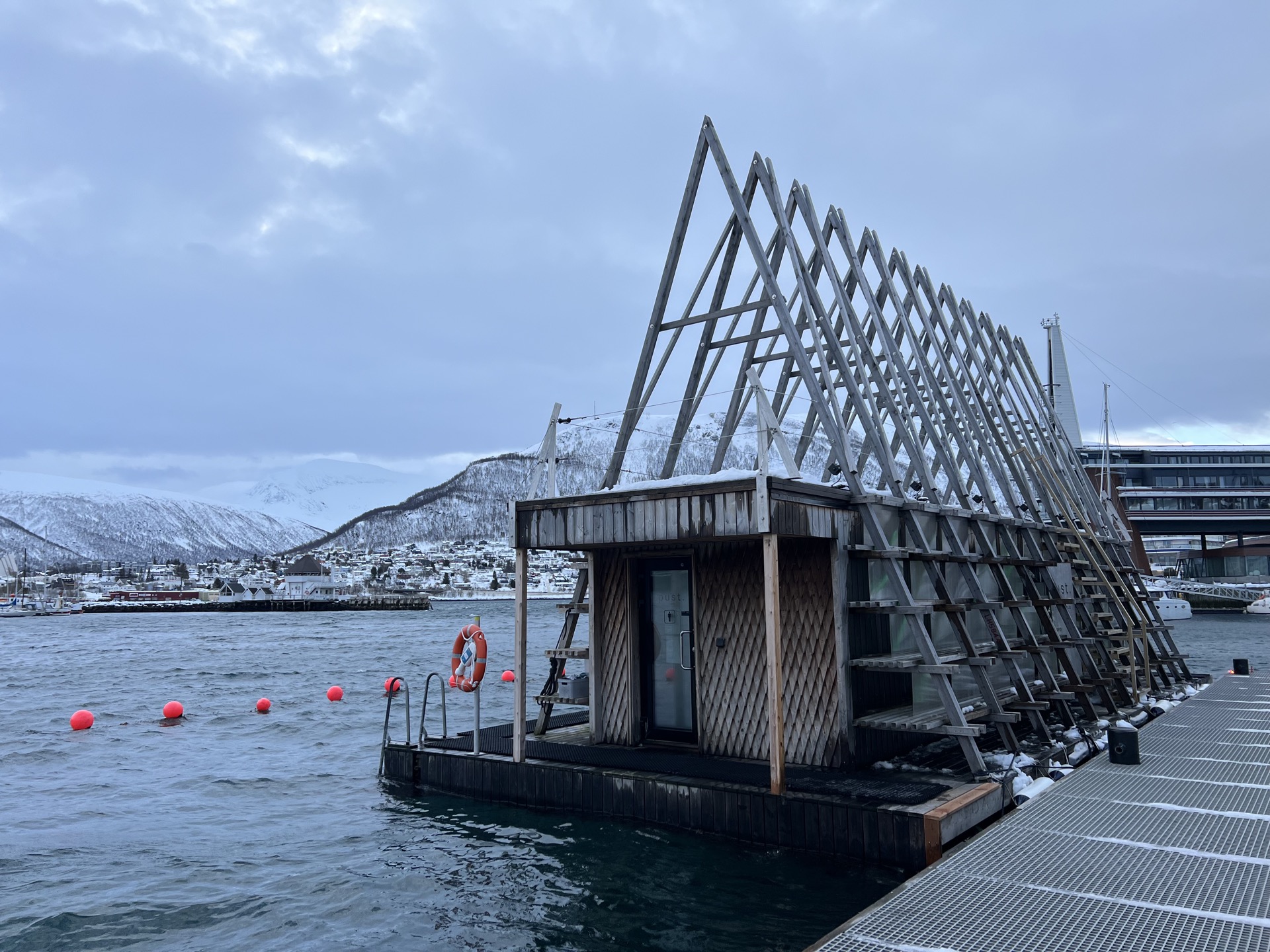 Polar Plunge & Sauna in Tromsø, Norway | A guide to Pust Sauna